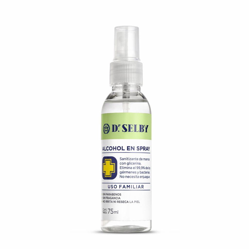 Alcohol en spray con glicerina 75ml - Dr. Selby